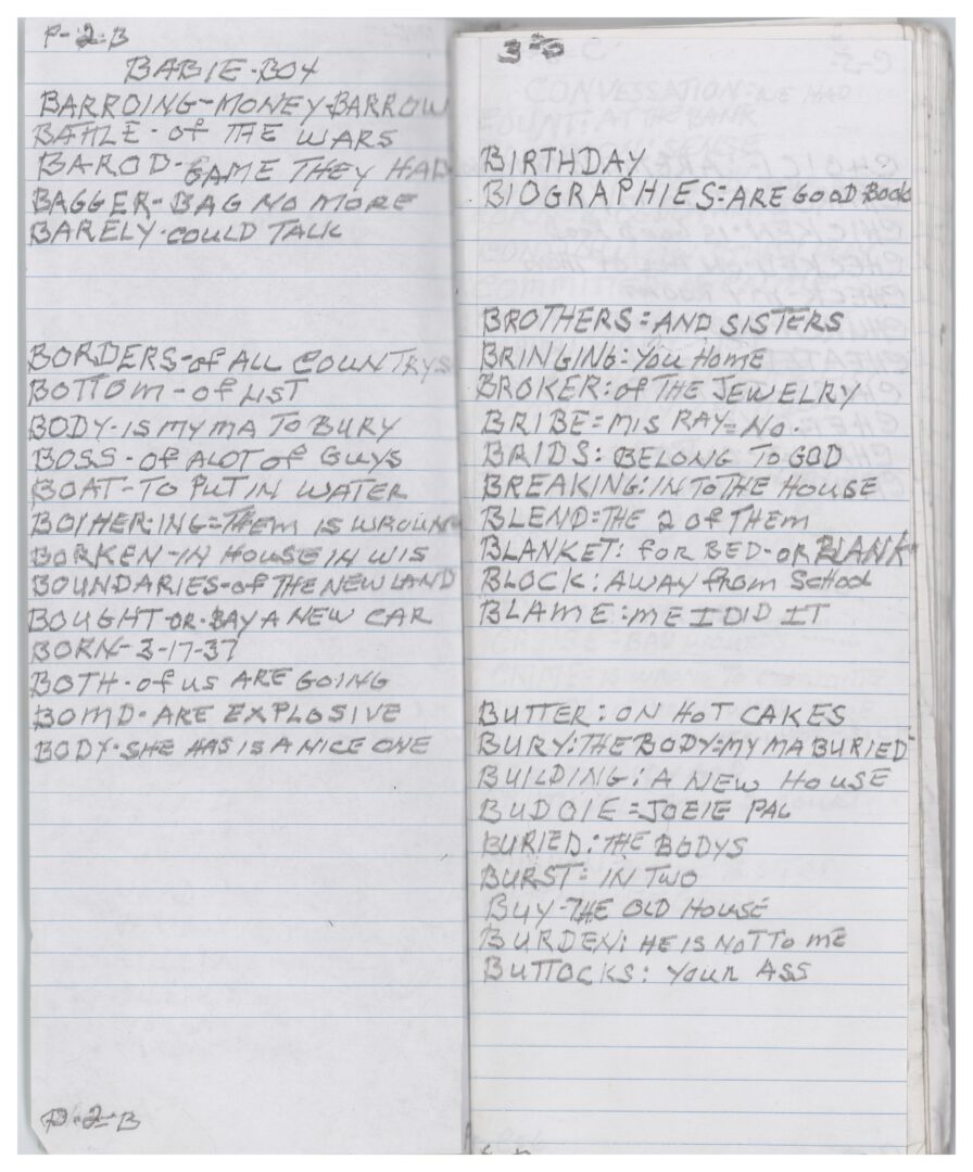 Artifact Spotlight: Frank Calabrese Sr.’s handmade dictionary - The Mob ...