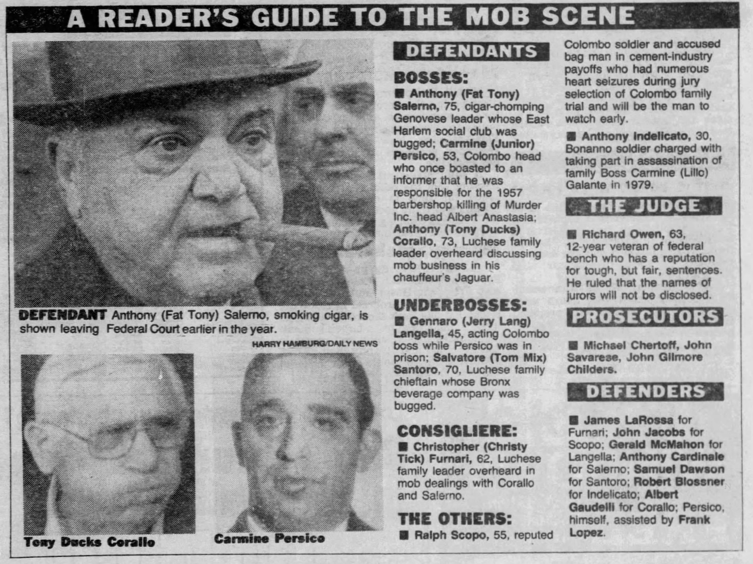The bosses of the Mafia Commission were indicted 40 years ago - The Mob ...